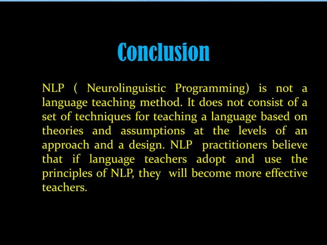 Neurolinguistic programming | PPTX