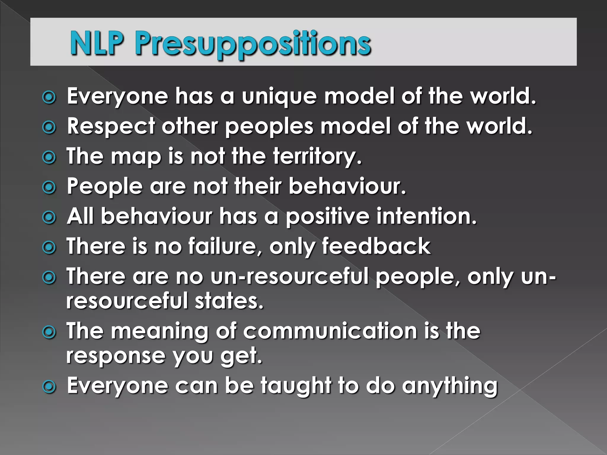 Neuro linguistic programming (anish) | PPTX