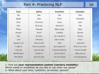 Neuro linguistic programming (nlp) | PDF