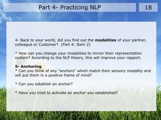 Neuro linguistic programming (nlp) | PDF
