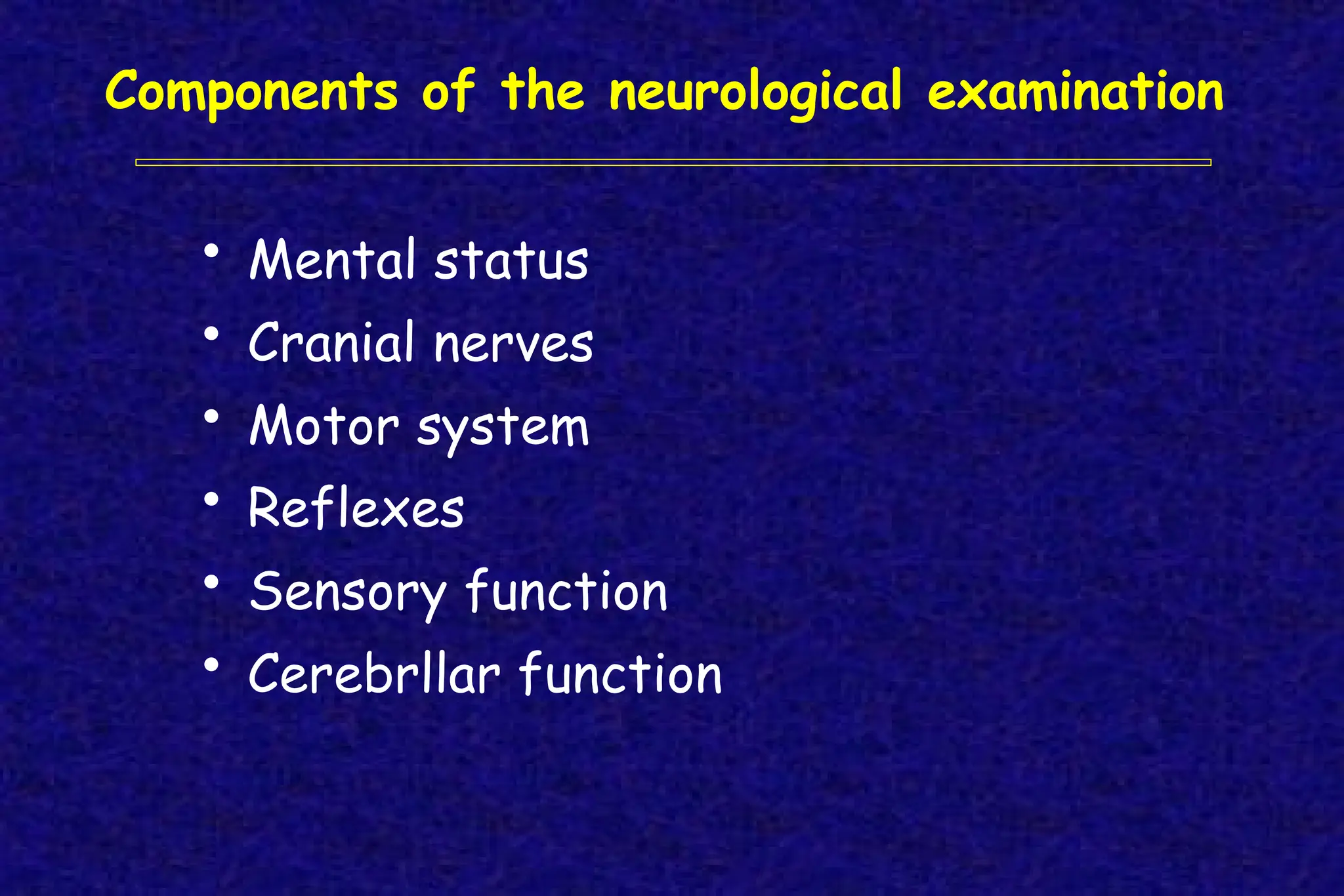 neurologic-examination.pptx for B.Sc nursing | PPTX