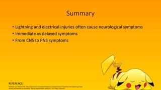 Neurological Aspects of Lightning and Electrical Injuries | PPT