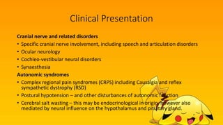 Neurological Aspects of Lightning and Electrical Injuries | PPTX