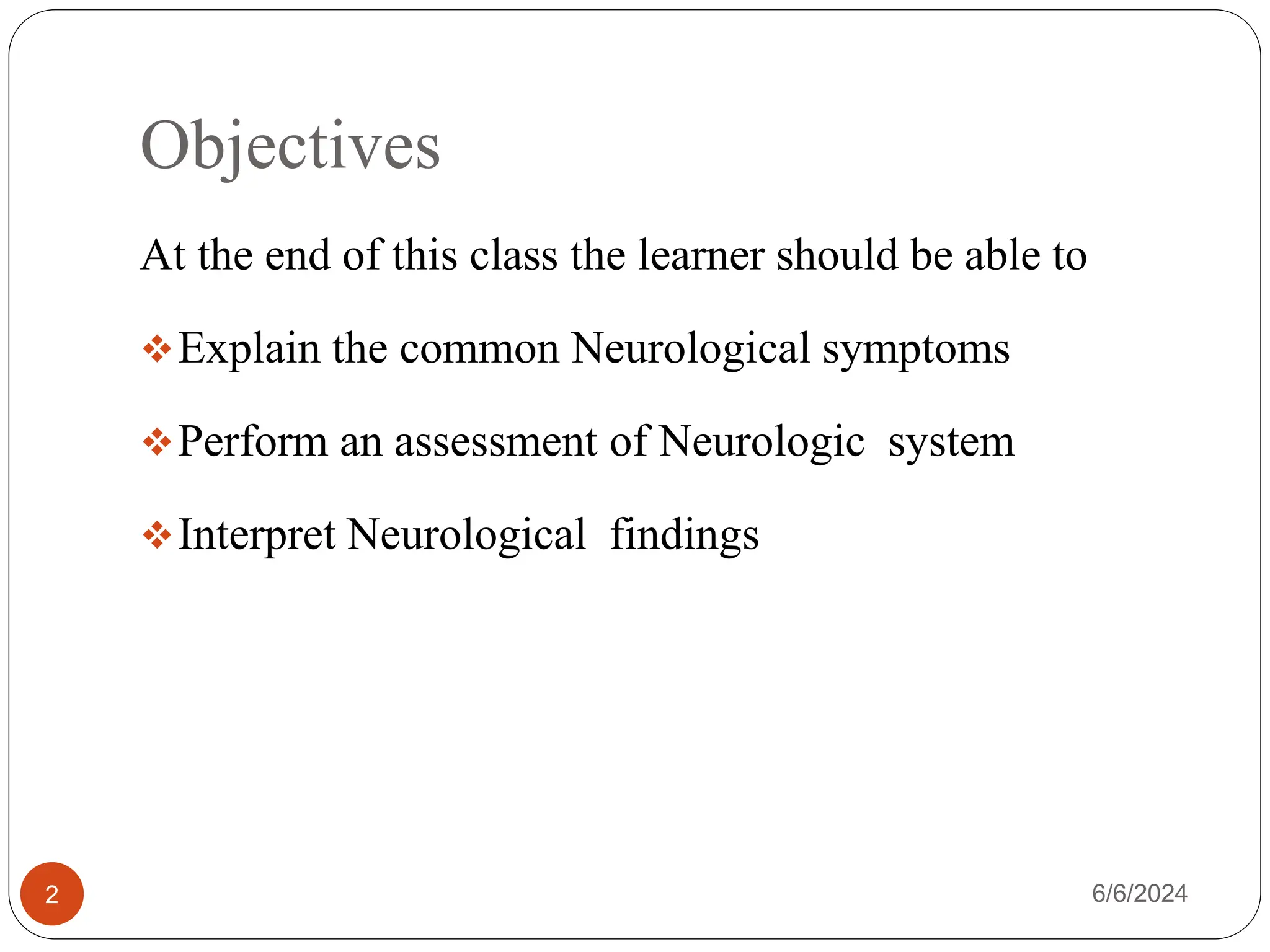 Neurological assesement.ppt one type of | PPT