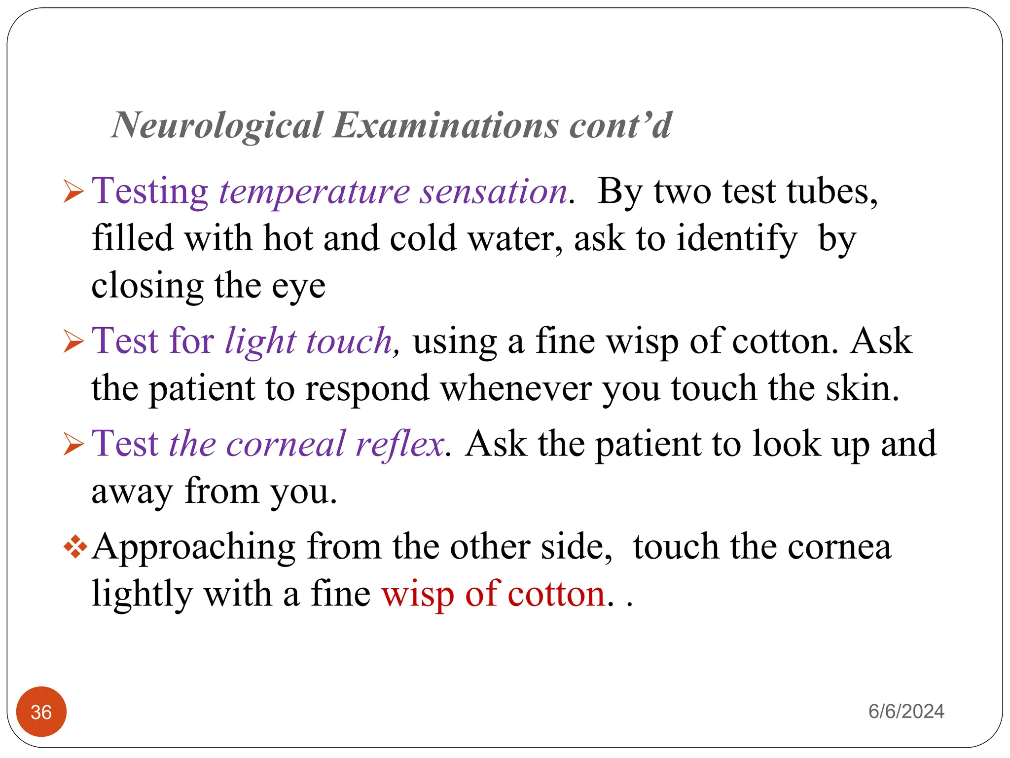 Neurological assesement.ppt one type of | PPT