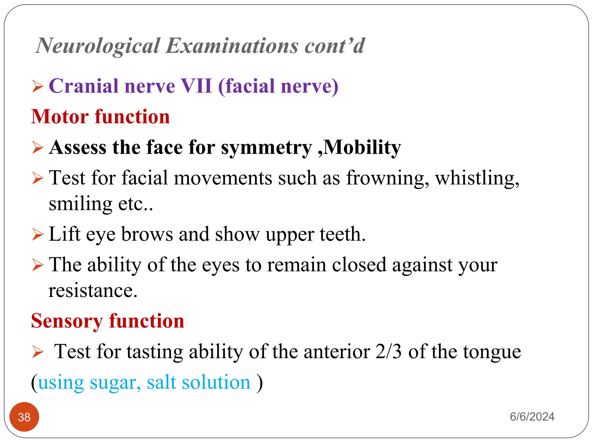 Neurological assesement.ppt one type of | PPT