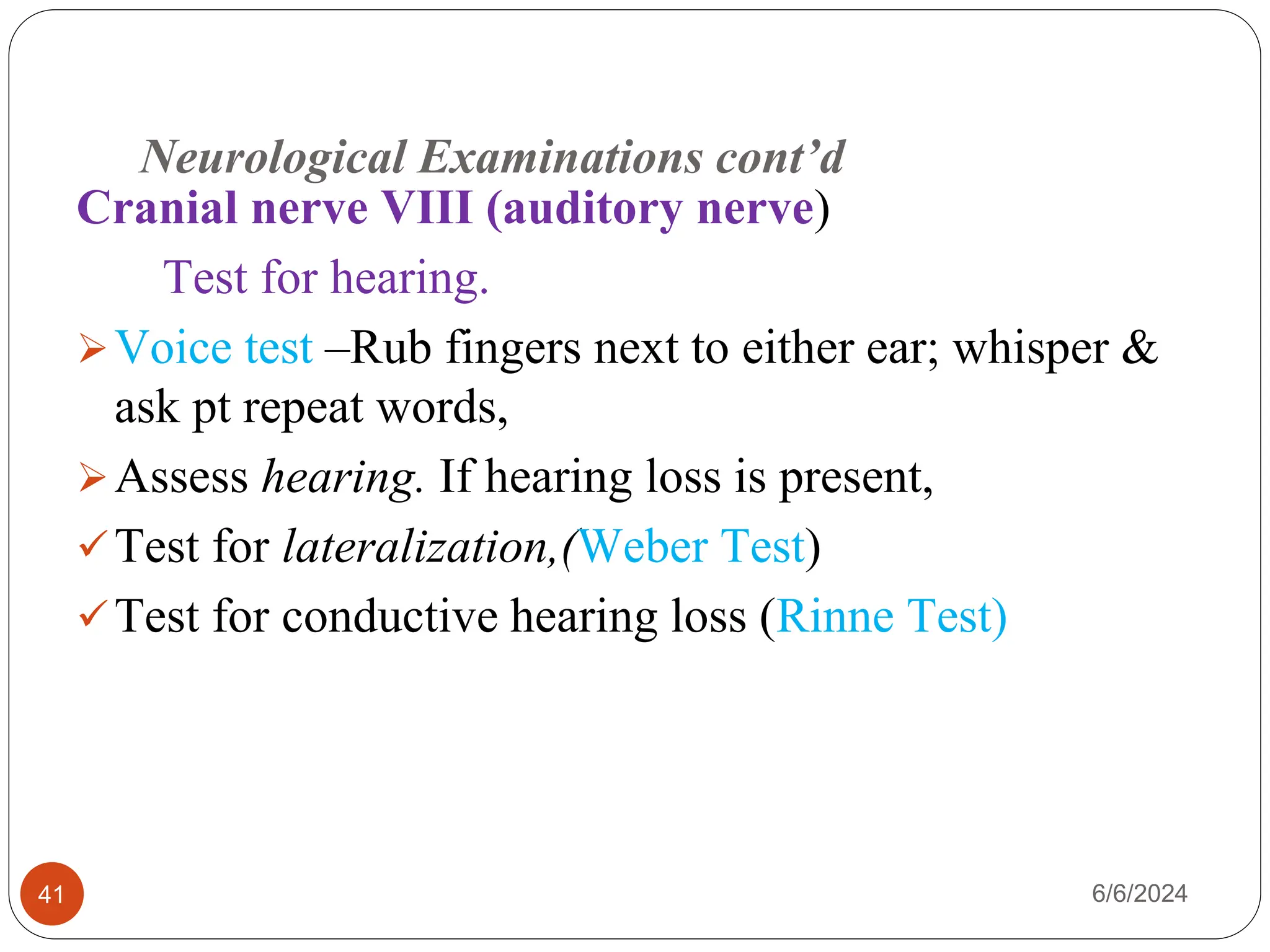 Neurological assesement.ppt one type of | PPT