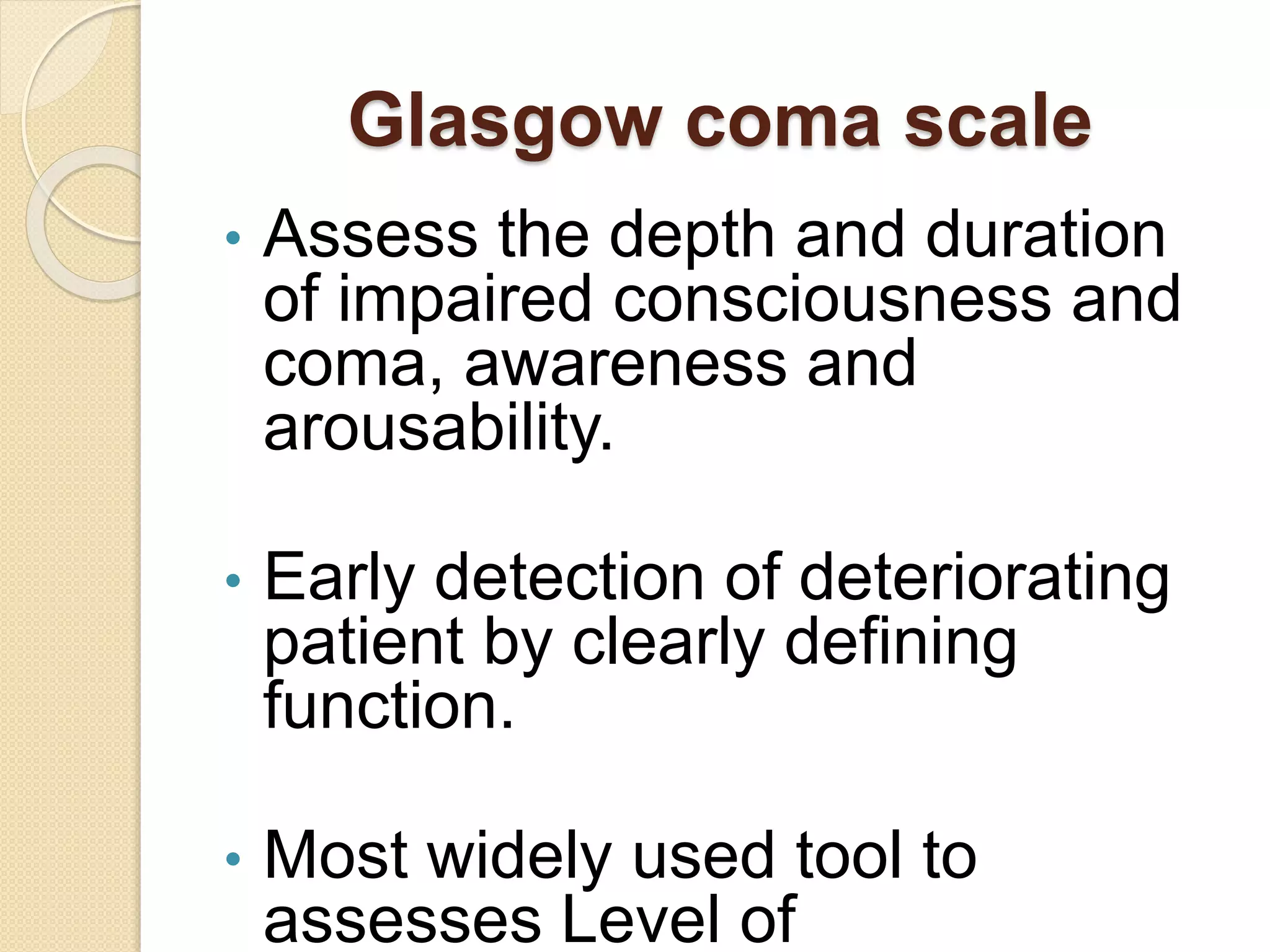 Neurological assessment. | PPTX