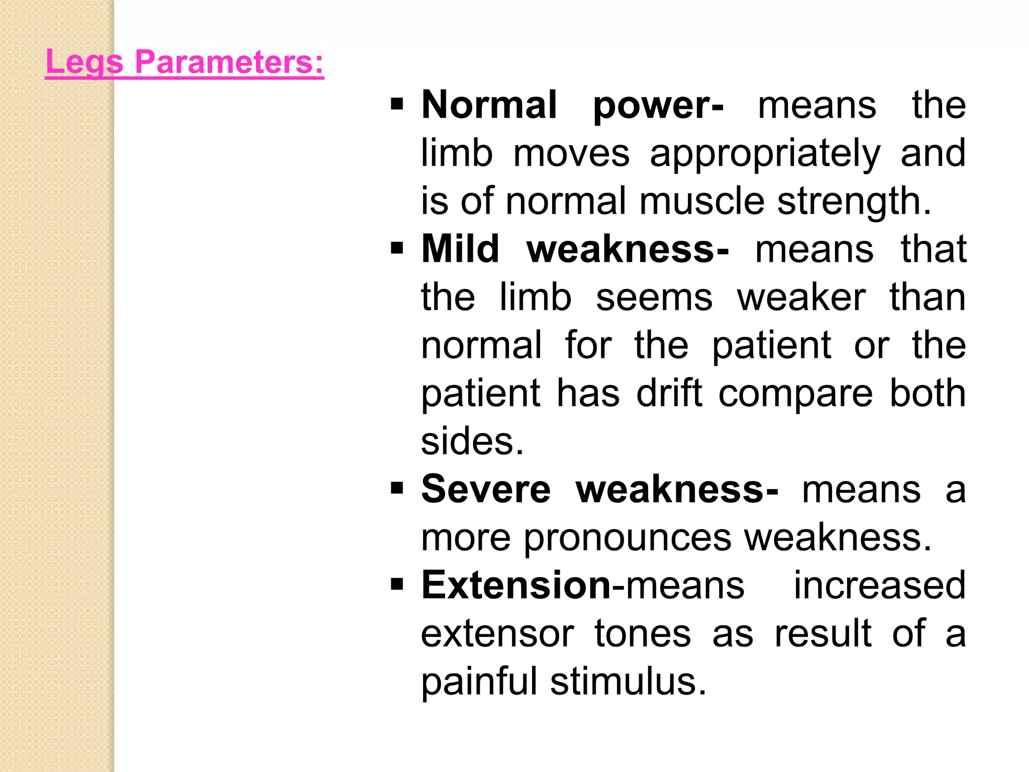 Neurological assessment. | PPTX