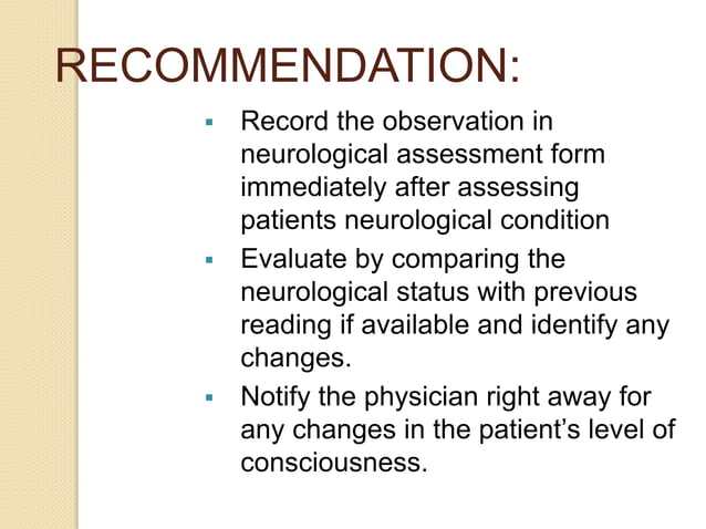 Neurological assessment. | PPTX