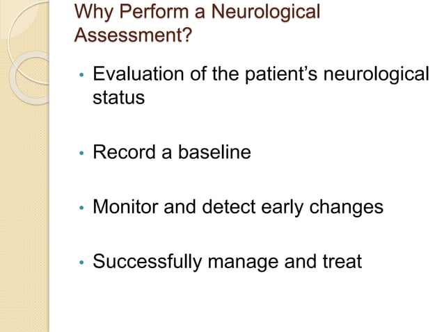 Neurological assessment. | PPTX