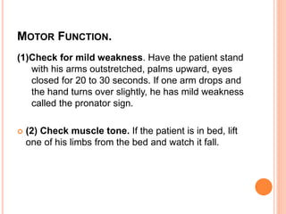 Neurological assessment | PPTX