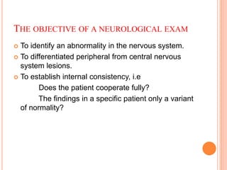 Neurological assessment | PPTX