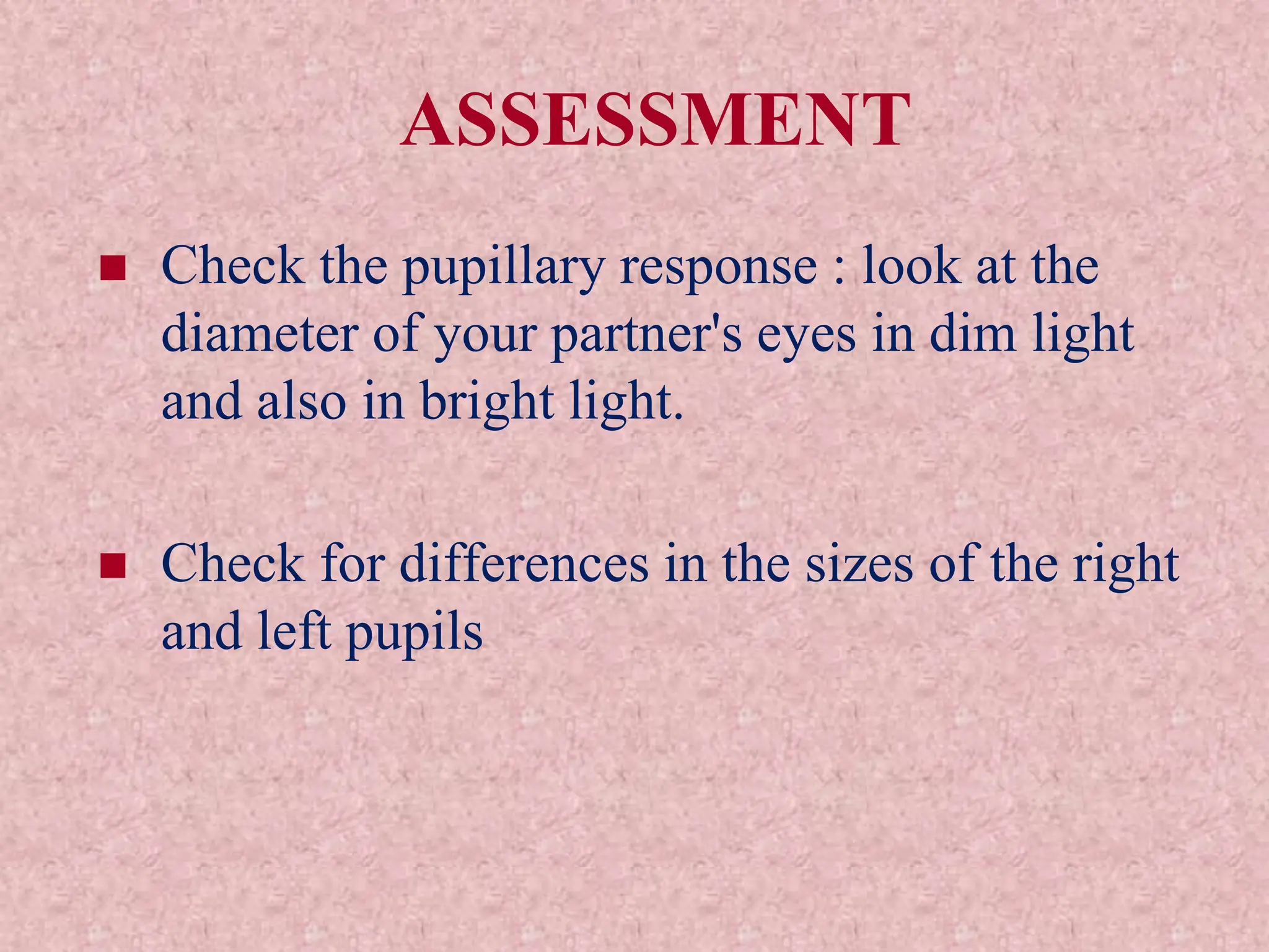 Neurological Assessment for nursing students ppt | PPT
