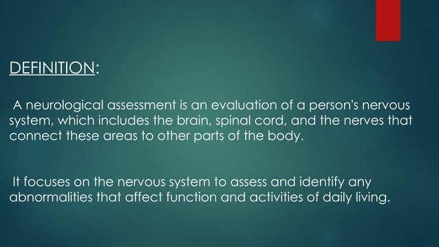 NEUROLOGICAL ASSESSMENT.ppt . | PPT