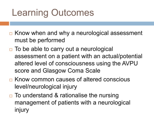 Neurological assessment For Nurses | PPTX