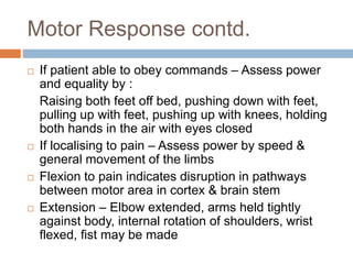 Neurological assessment For Nurses | PPTX