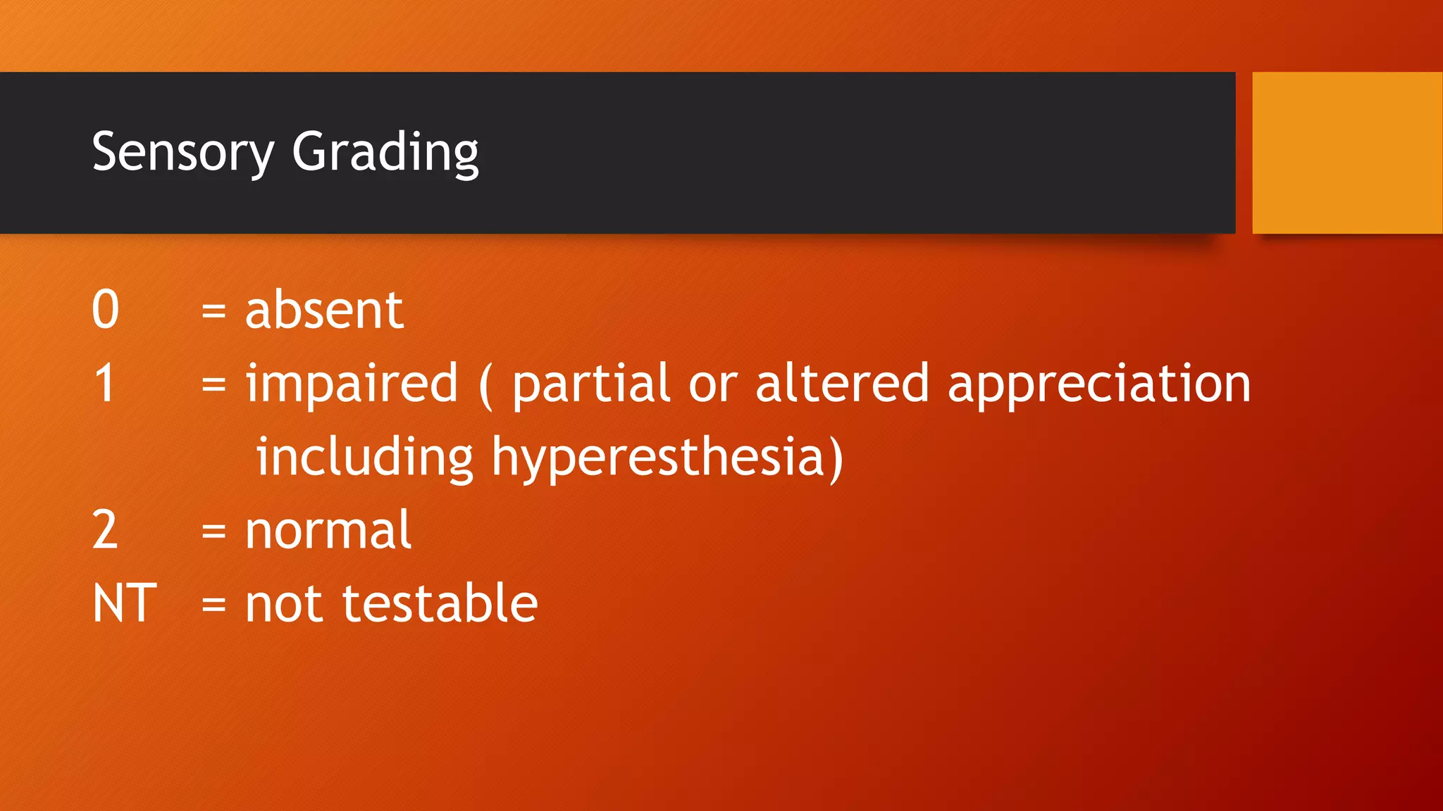 Neurological assessment for asia chart | PPTX