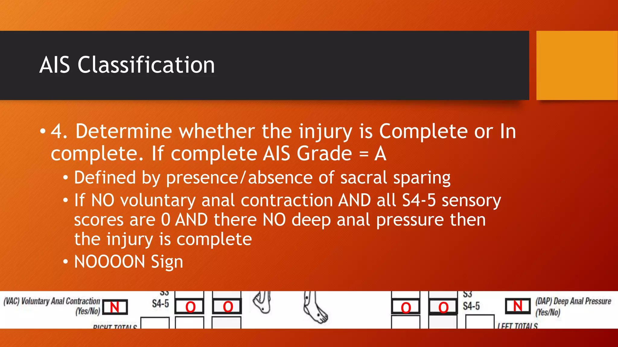 Neurological assessment for asia chart | PPTX