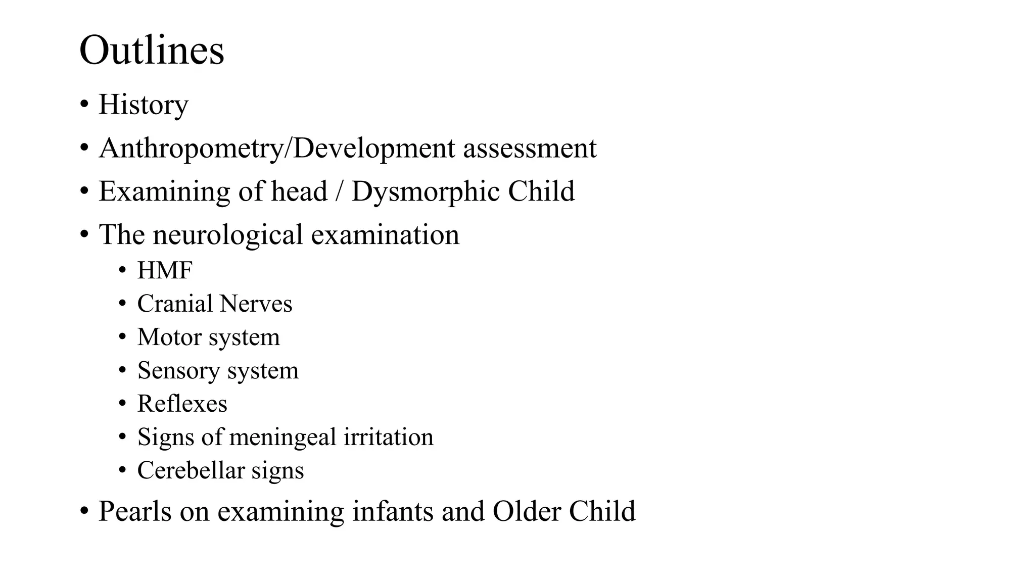 Neurological assessment of child | PPTX