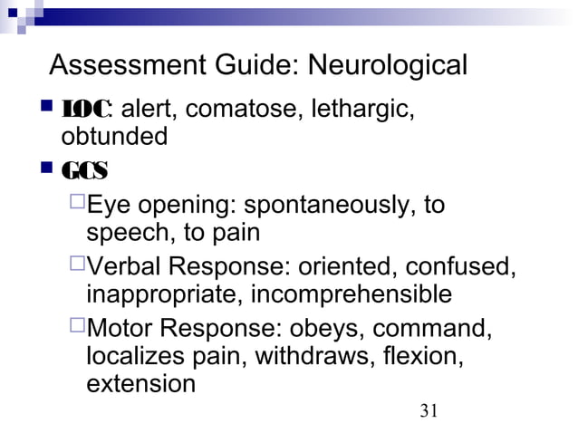 Neurological assessment sp07 webversion | PPT