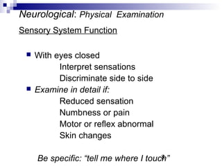 Neurological assessment sp07 webversion | PPT