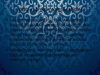 Neurological complications in omfs trauma by Dr. Amit Suryawanshi .Oral ...