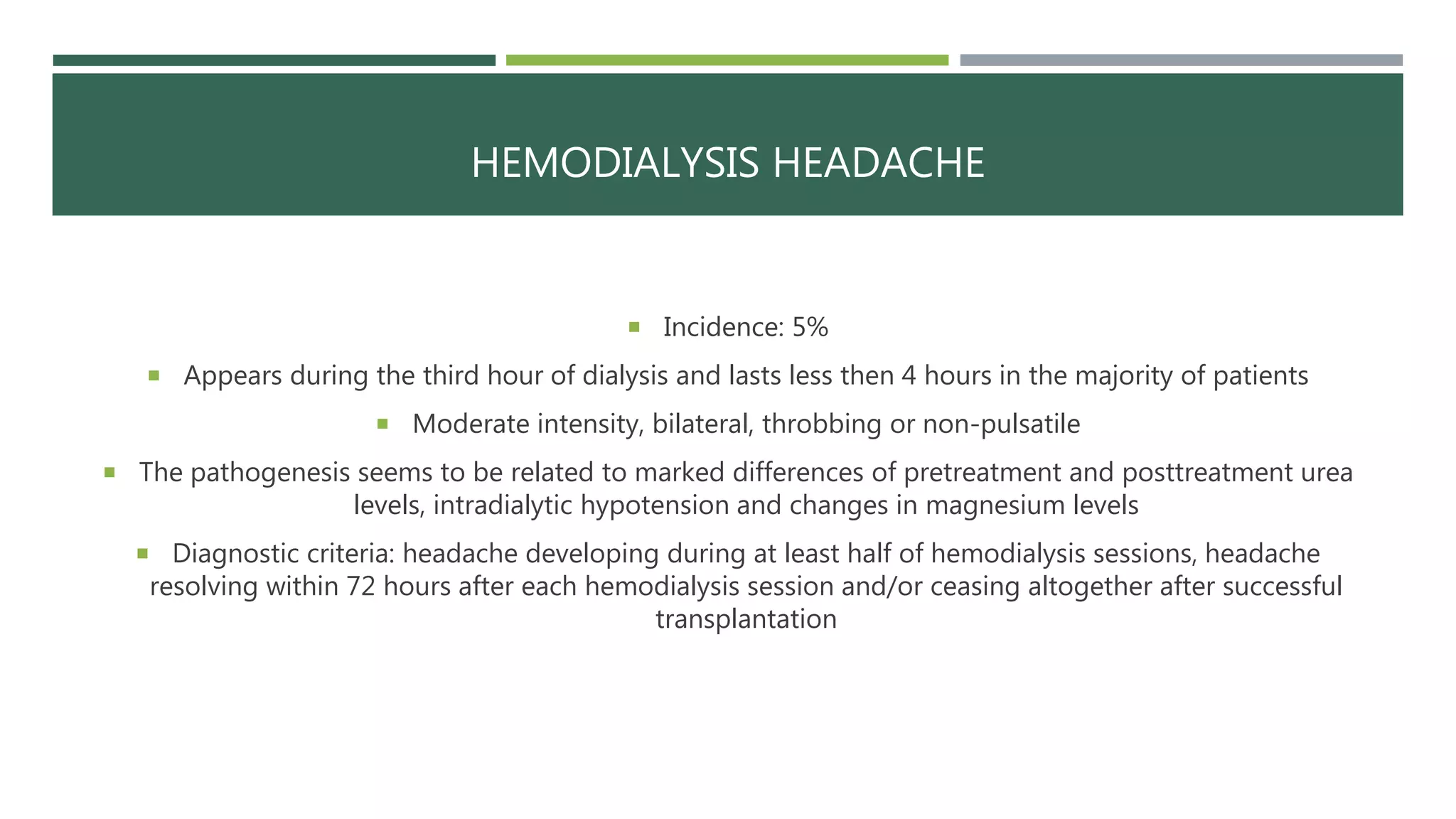 Neurological Complications of Hemodialysis | PPTX