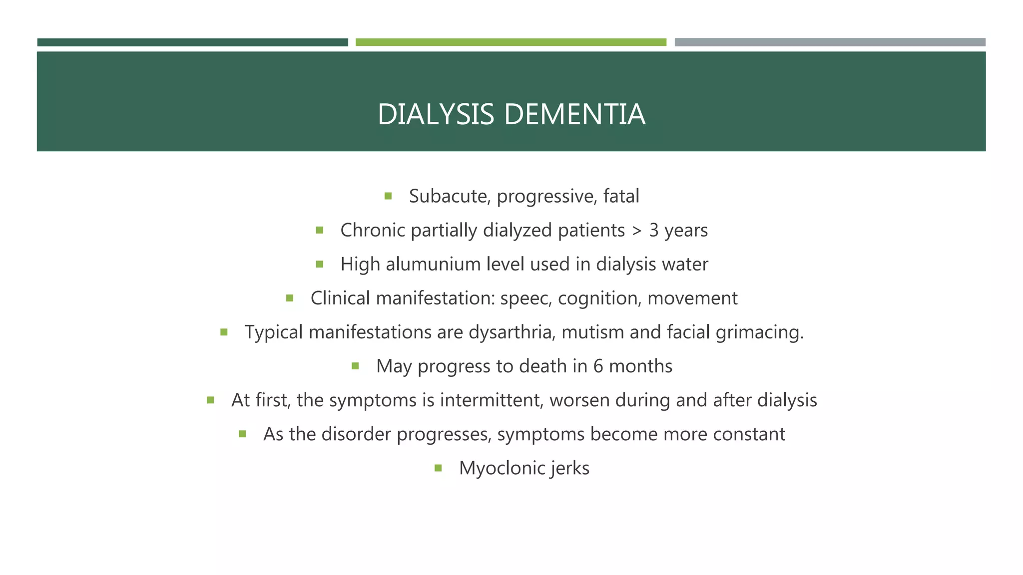 Neurological Complications of Hemodialysis | PPTX