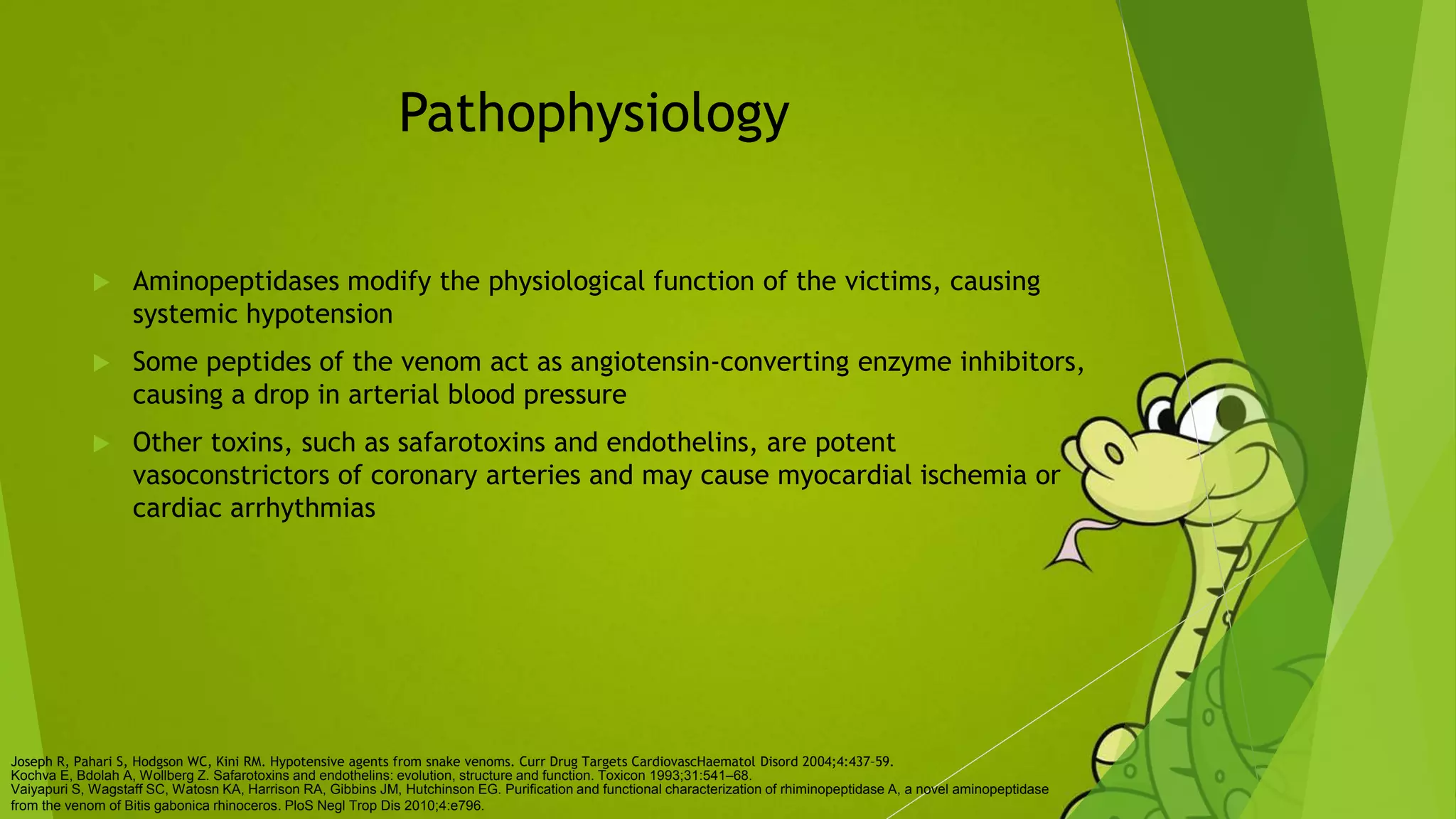 Neurological Complications of Venomous Snake Bites | PPTX