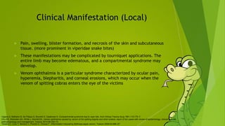 Neurological Complications of Venomous Snake Bites | PPTX