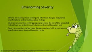 Neurological Complications of Venomous Snake Bites | PPTX