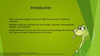 Neurological Complications of Venomous Snake Bites | PPTX