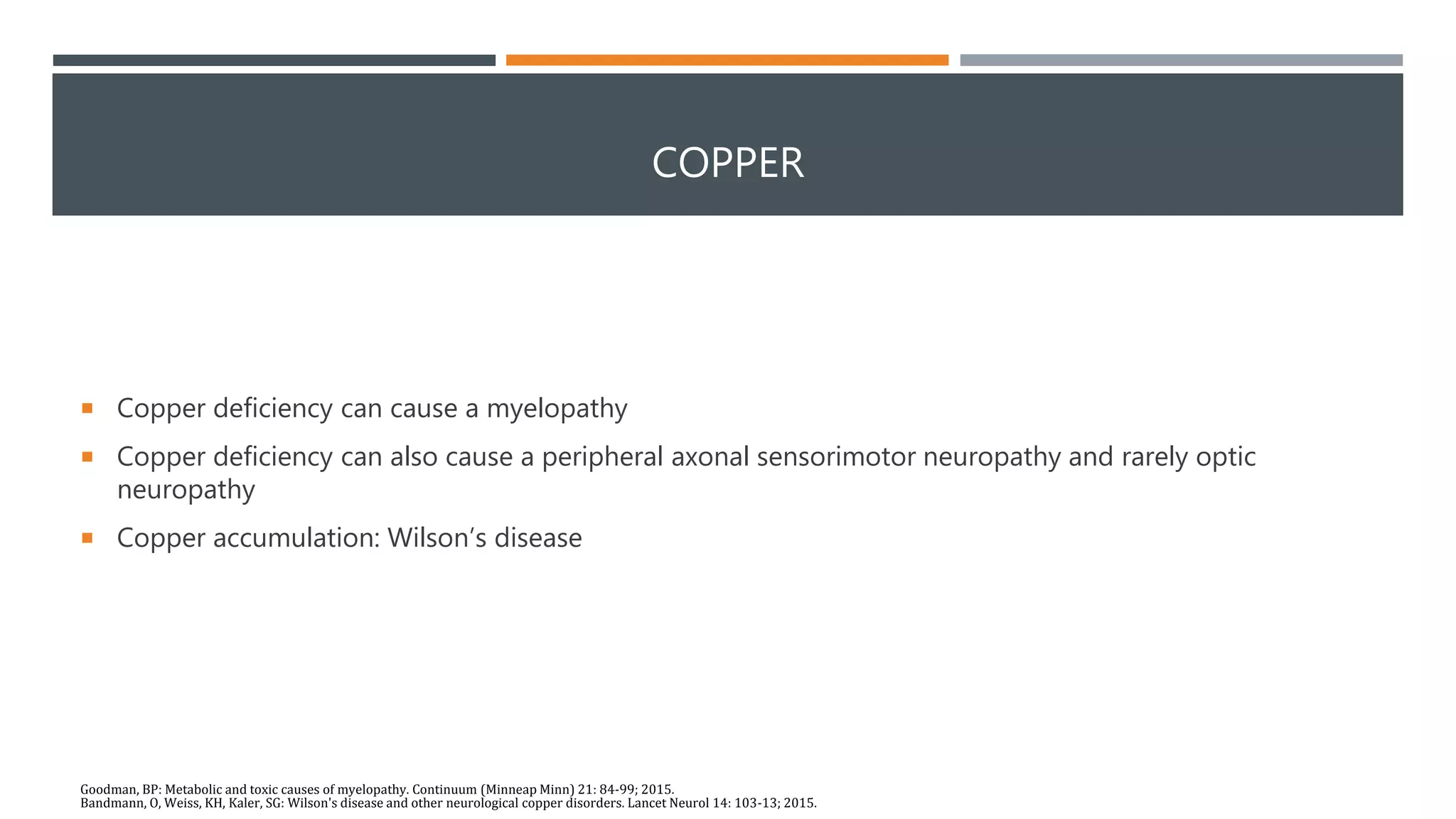 Neurological Complications of Vitamin and Mineral Deficiencies | PPTX