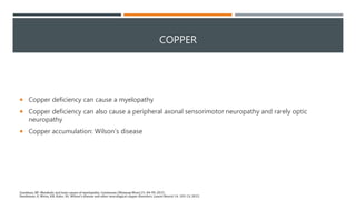 Neurological Complications of Vitamin and Mineral Deficiencies | PPTX