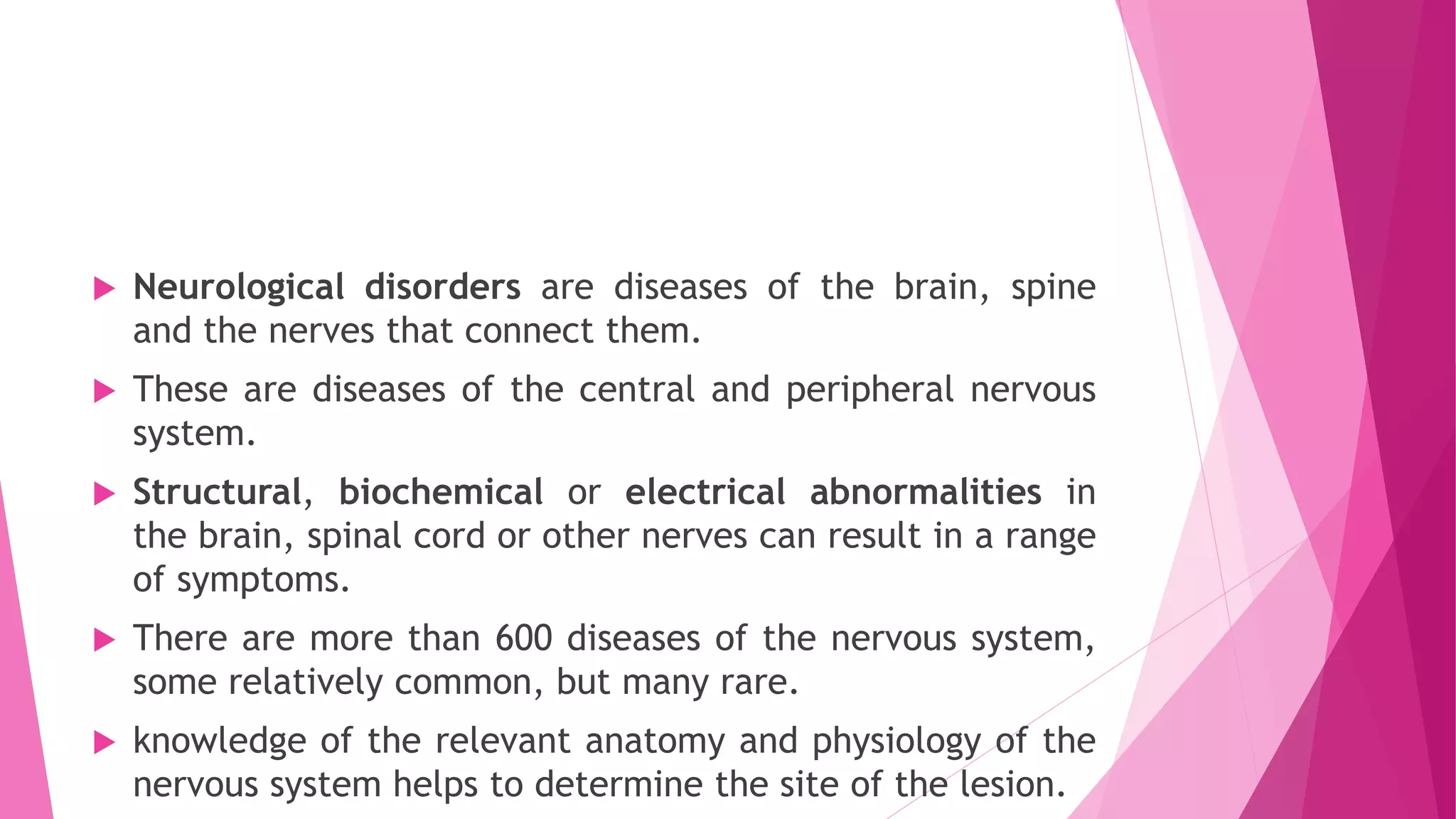 Neurological diseases 1 with Psychiatric disorders | PPT