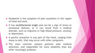 Neurological diseases 1 with Psychiatric disorders | PPT