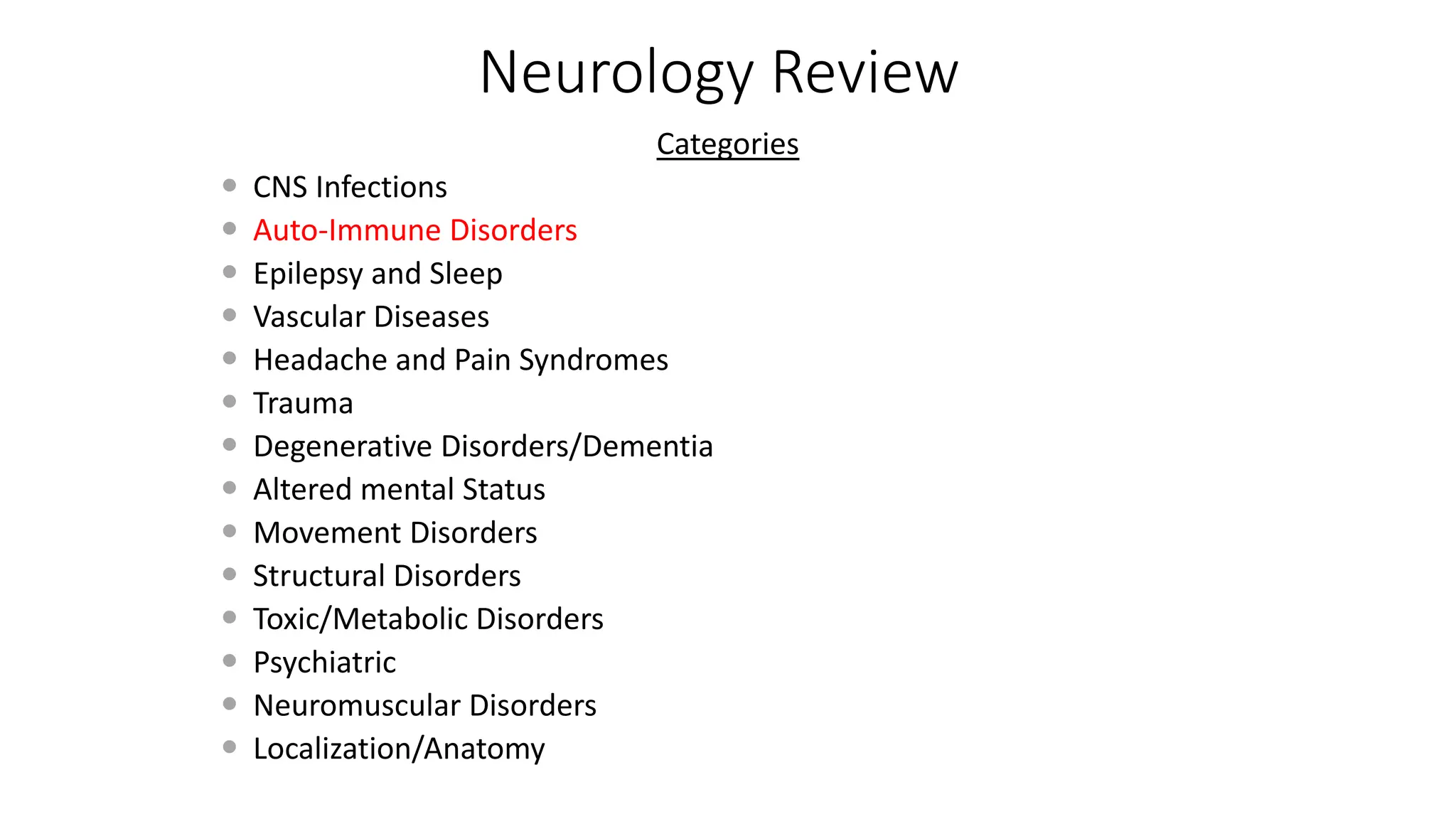 NEUROLOGICAL DISEASES – PATHOPHYSIOLOGY, CARDINAL SYMPTOMS Med I.pptx