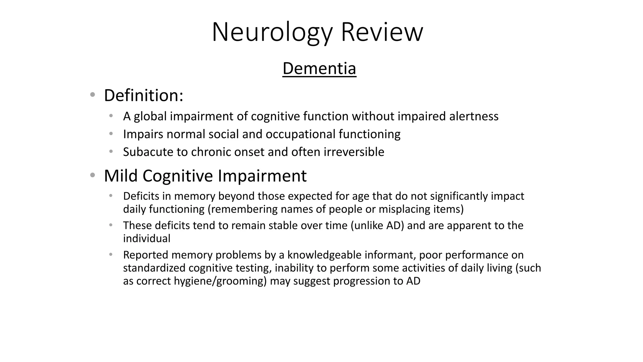 NEUROLOGICAL DISEASES – PATHOPHYSIOLOGY, CARDINAL SYMPTOMS Med I.pptx