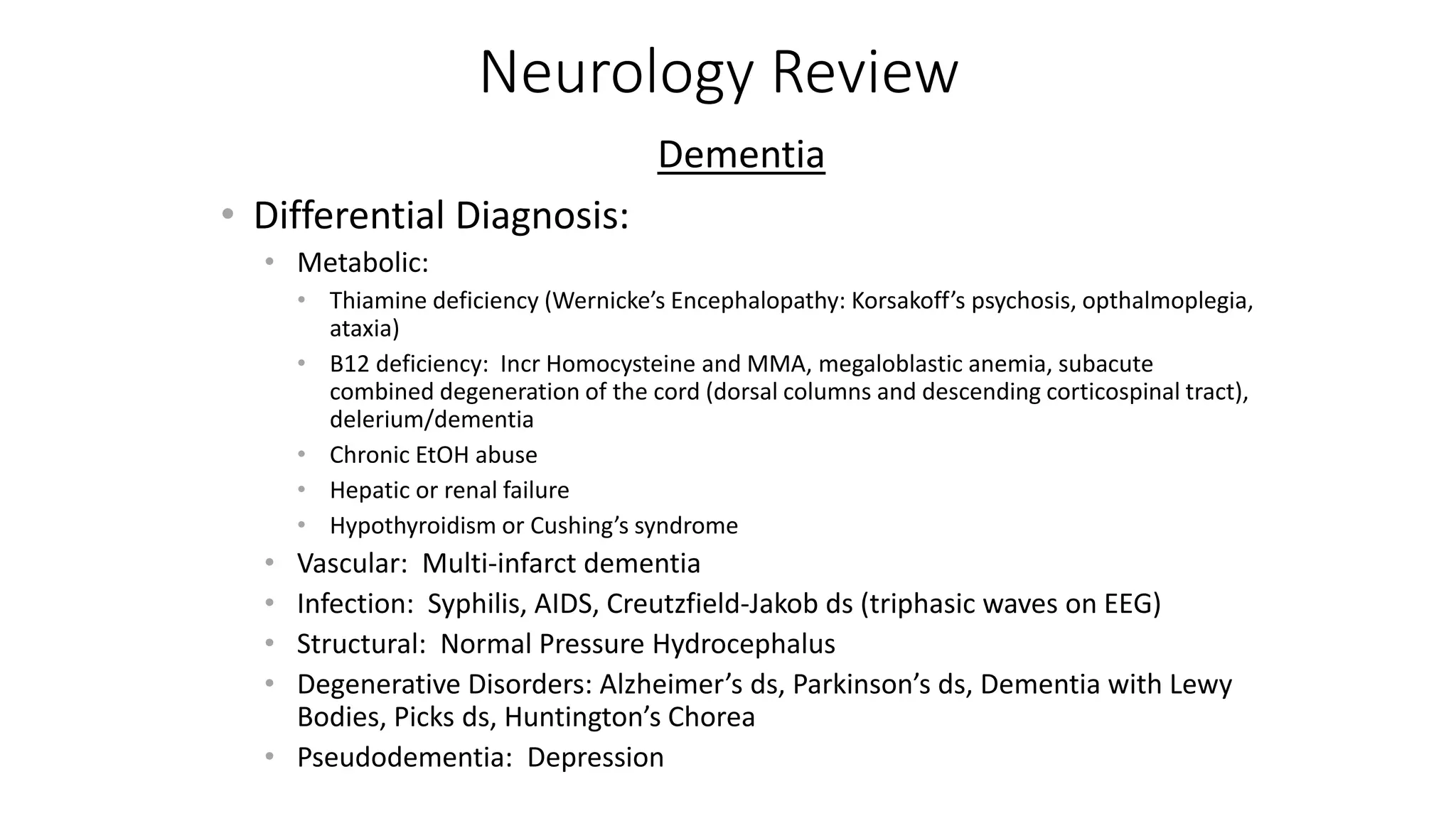 NEUROLOGICAL DISEASES – PATHOPHYSIOLOGY, CARDINAL SYMPTOMS Med I.pptx