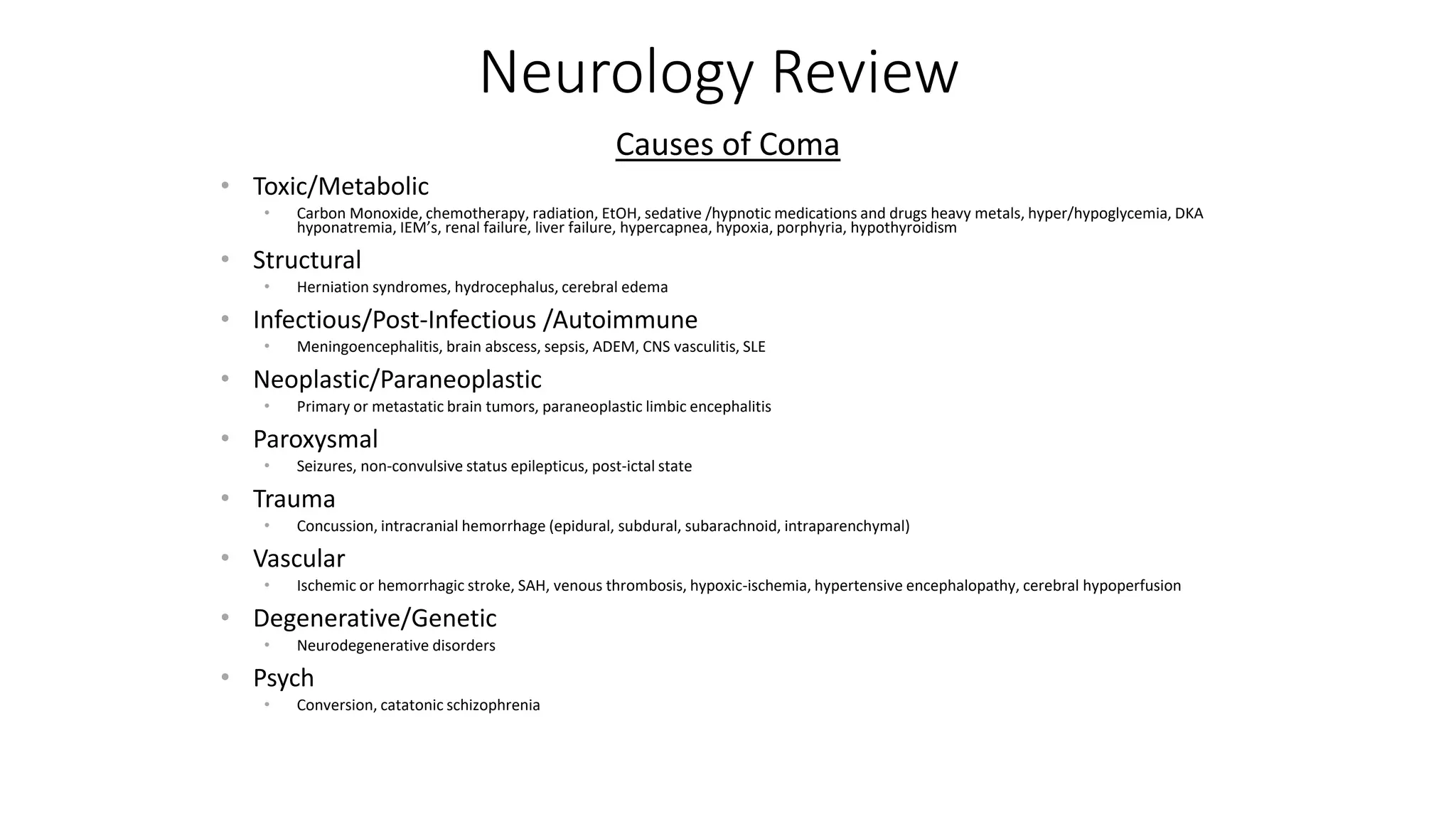 NEUROLOGICAL DISEASES – PATHOPHYSIOLOGY, CARDINAL SYMPTOMS Med I.pptx