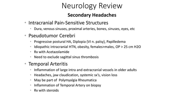 NEUROLOGICAL DISEASES – PATHOPHYSIOLOGY, CARDINAL SYMPTOMS Med I.pptx