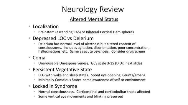 NEUROLOGICAL DISEASES – PATHOPHYSIOLOGY, CARDINAL SYMPTOMS Med I.pptx
