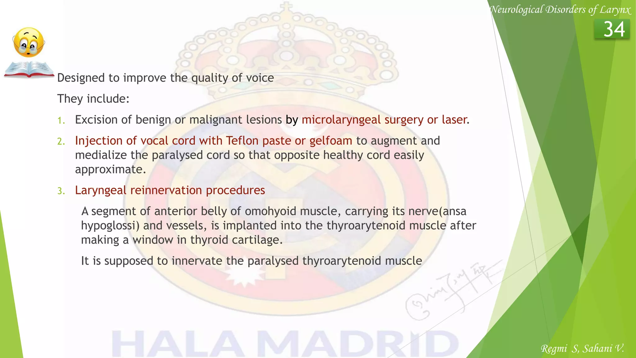 Neurological disorders of Larynx | PDF