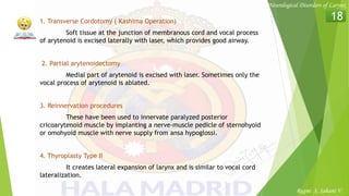 Neurological disorders of Larynx | PDF