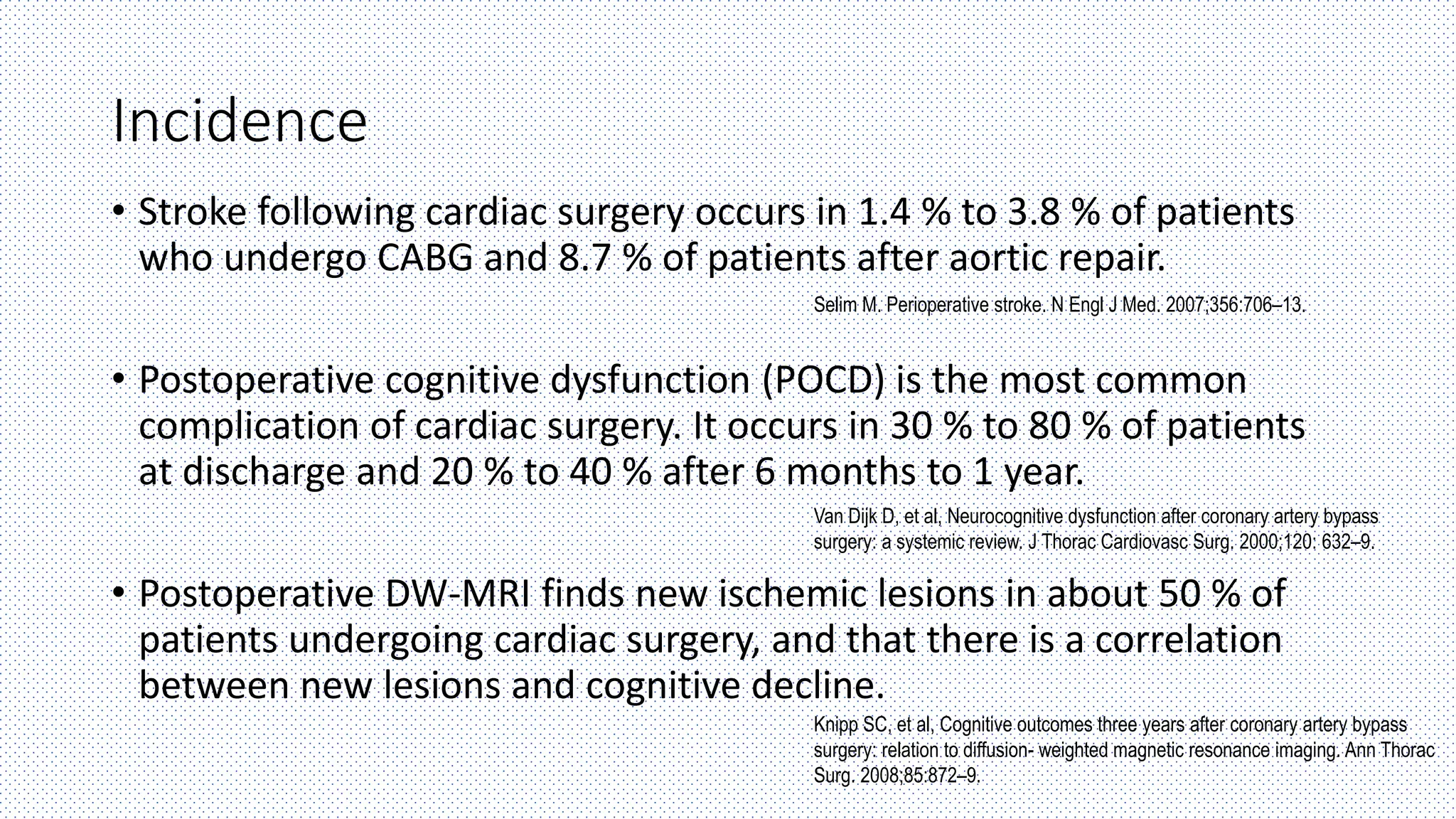 Neurological dysfunction post cardiac surgery | PPTX