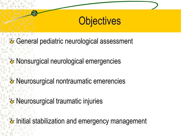 Pediatric Neurological emergencies & stabilization AG | PPTX