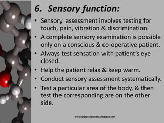 Neurological examination | PPSX