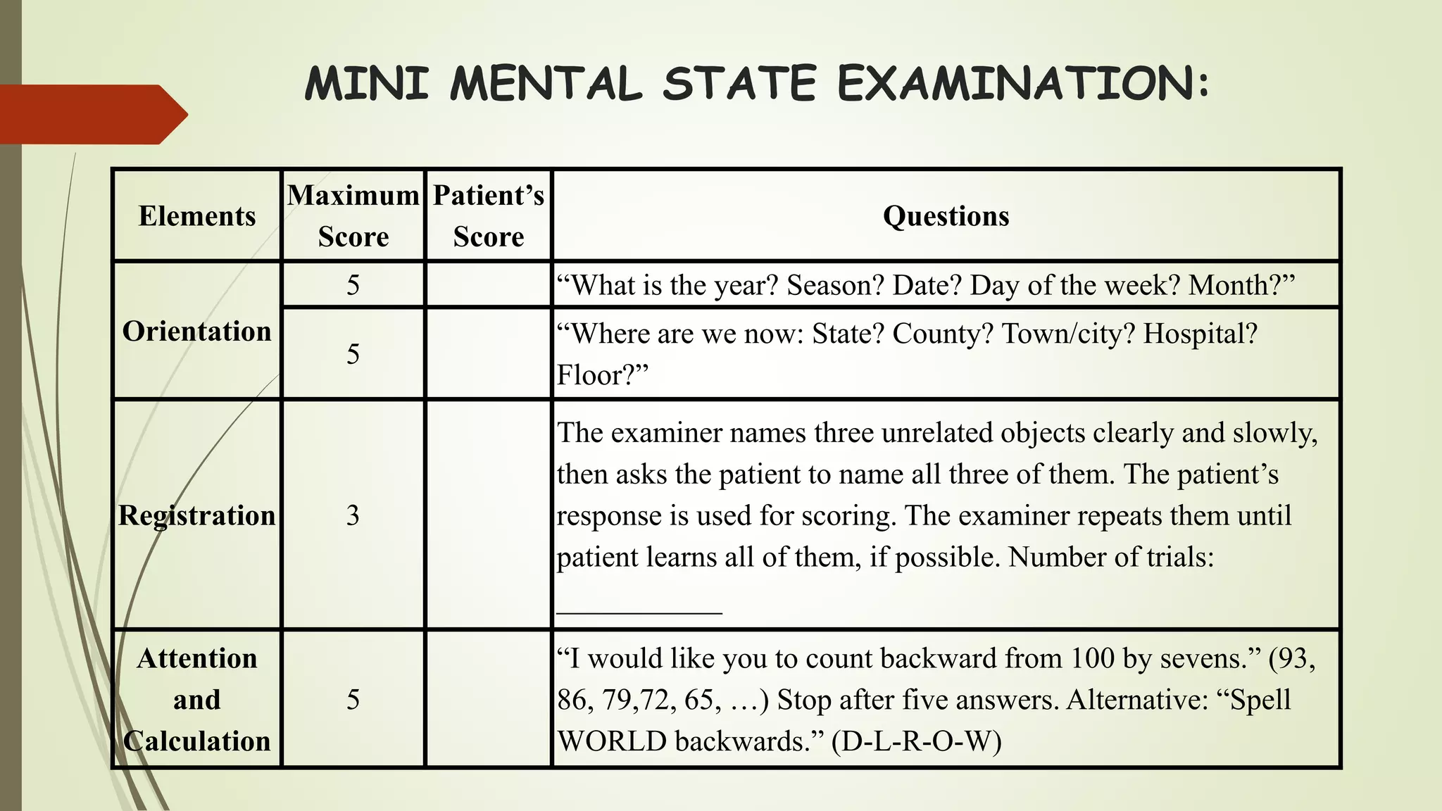 Neurological examination | PPTX