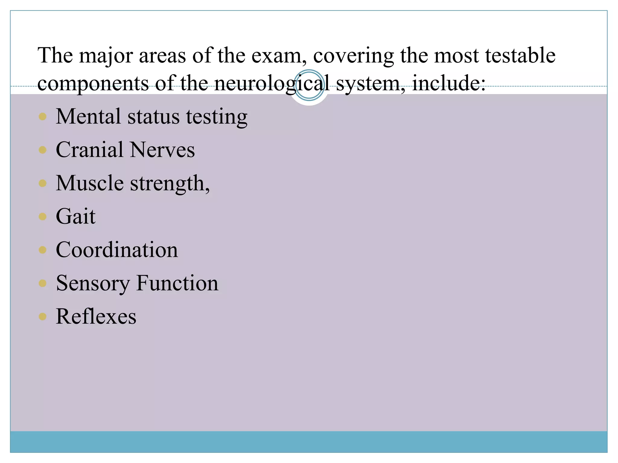 Neurological examination | PPTX